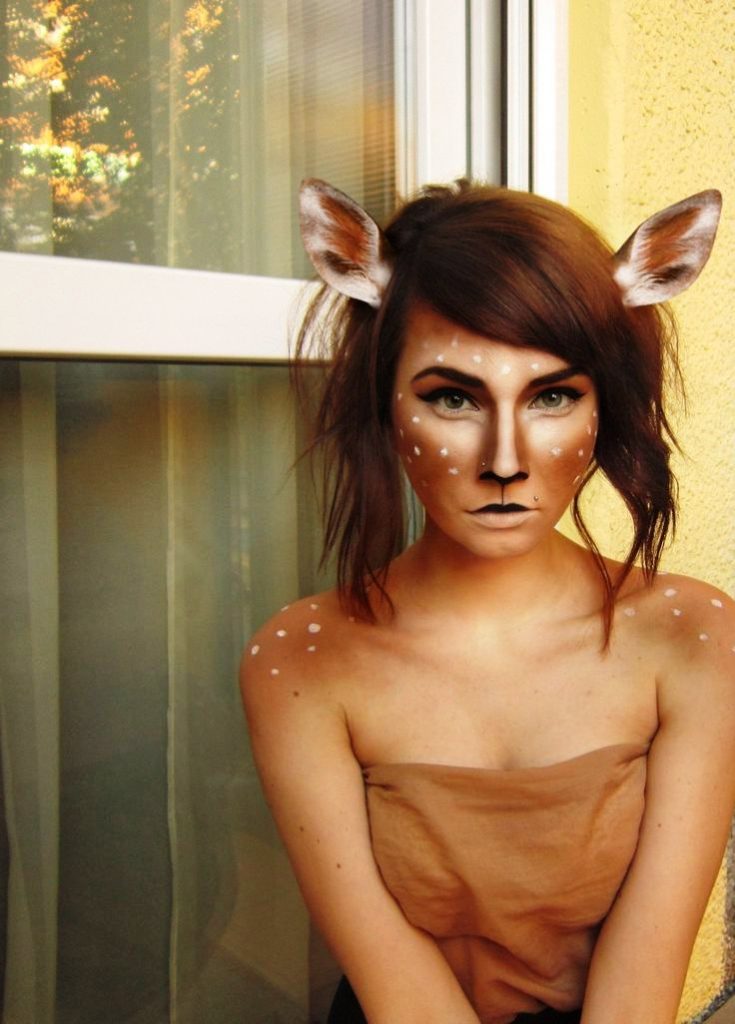 25 Deer Halloween Makeup Ideas for Women - Flawssy